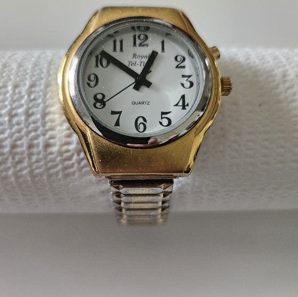 Royal Tel-Time | Accessories | Vintage Royal Teltime Talking Watch Gold ...